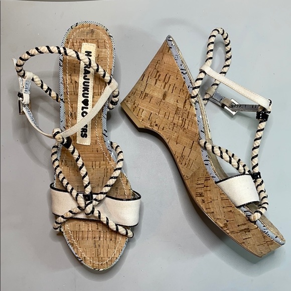 Harajuku Lovers | Shoes | Harajukulovers Wedge Rope Strap Platform ...